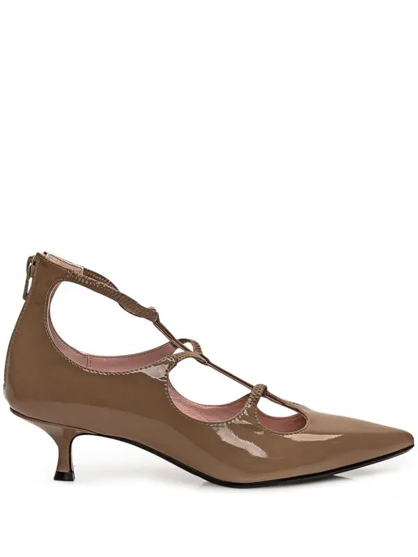 ANNA F. 40mm Patent-leather Pumps