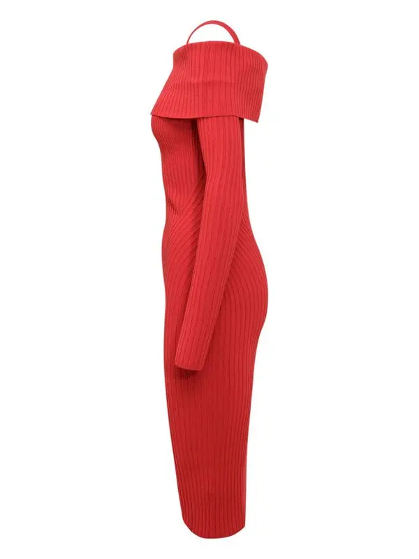 ANDREĀDAMO Ribbed Midi Dress