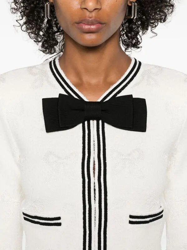 SELF-PORTRAIT Bow-jacquard Jacket