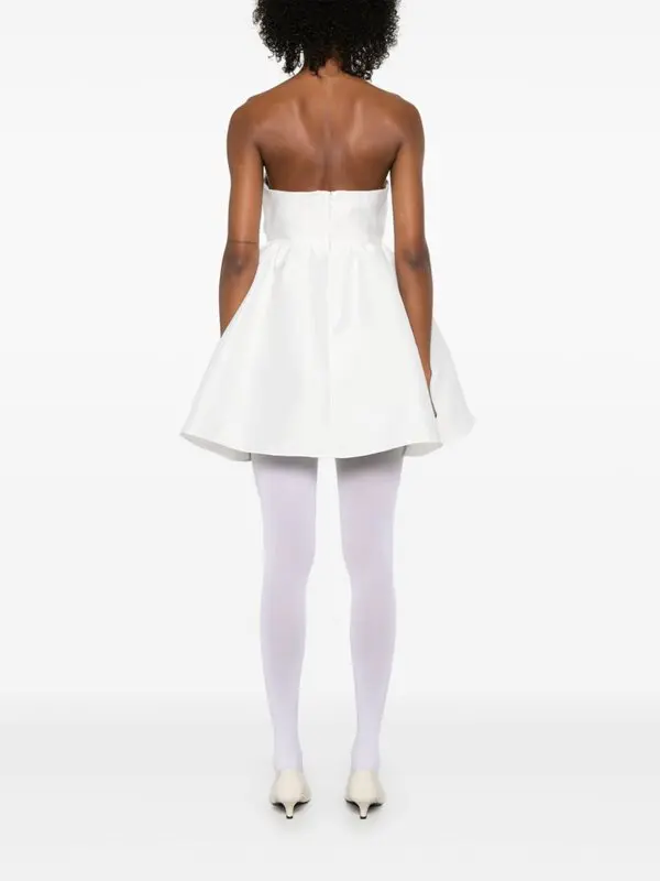 SELF-PORTRAIT Taffeta Bandeau Mini Dress