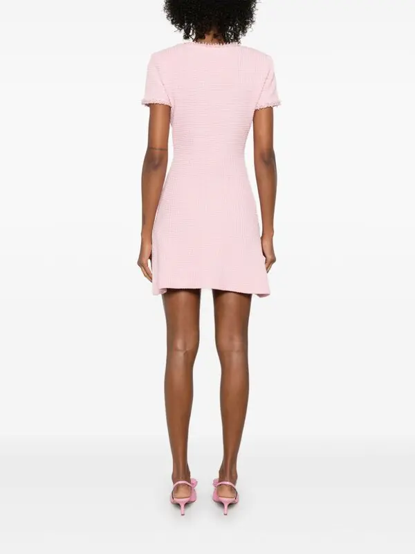 what color dress shirt with navy pants Self Portrait | PINK LACE EMBELLISHED MIDI DRESS