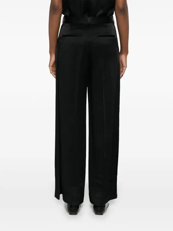 TOTEME Crepe De Chine Trousers - Black