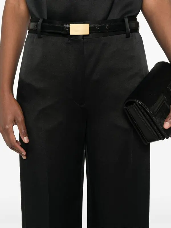 TOTEME Crepe De Chine Trousers - Black