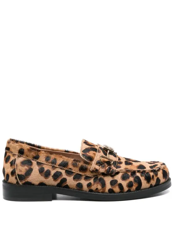 BIBI LOU Tina Leopard Print Loafers