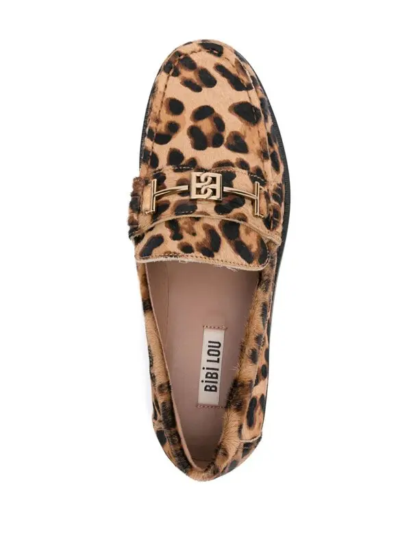 BIBI LOU Tina Leopard Print Loafers
