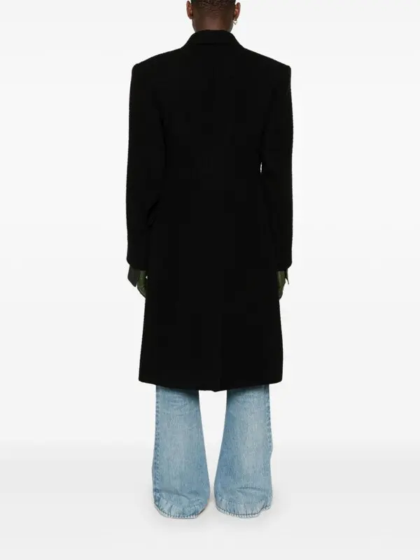 Martine Rose Pilled-finish Double-breasted Coat