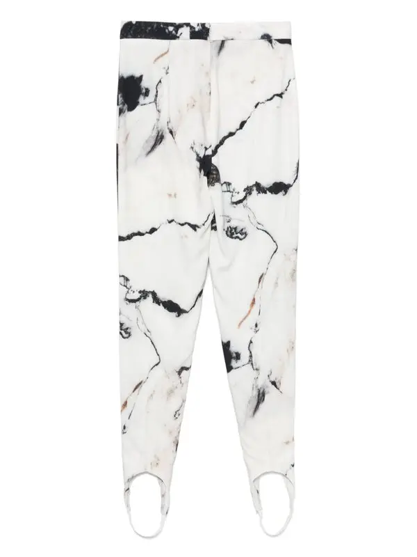 Roberto Cavalli Marble-print Trousers