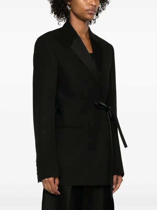 TOTEME Satin-lapels Wrap Blazer