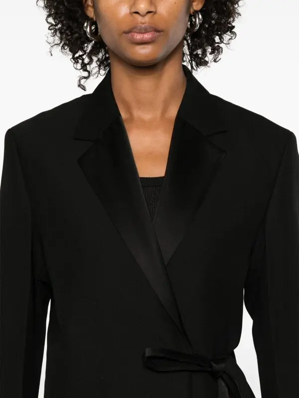 TOTEME Satin-lapels Wrap Blazer