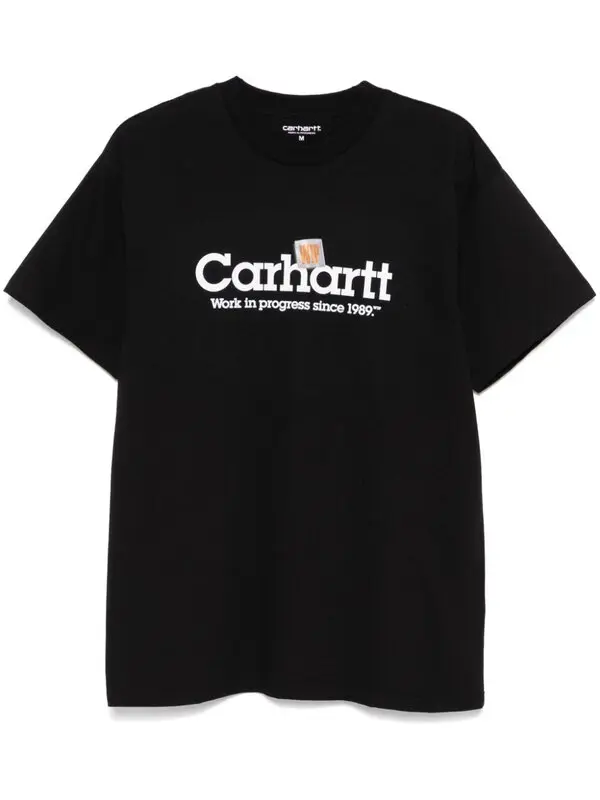 Carhartt Work In Progress Label Script T-shirt - Black