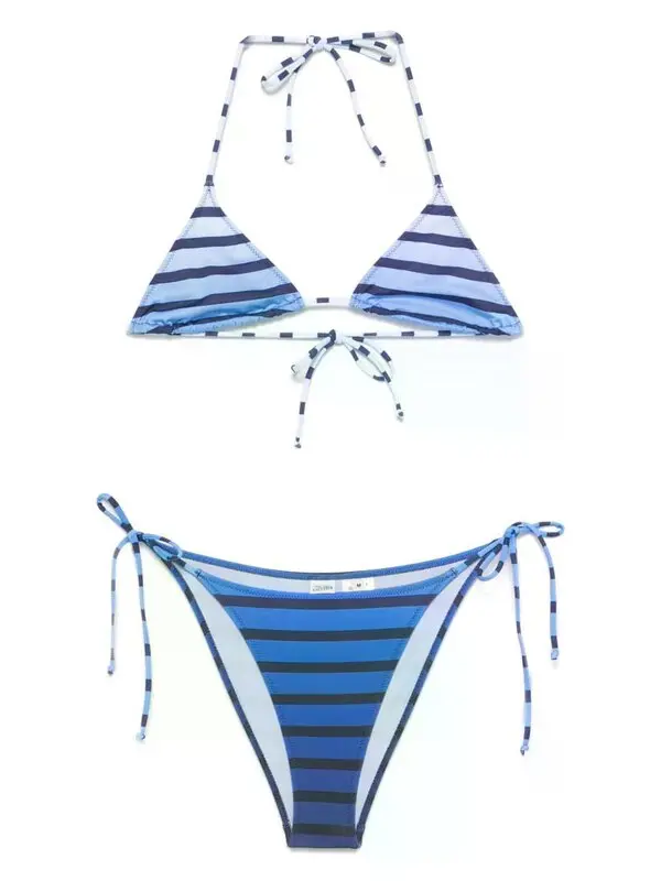 JEAN PAUL GAULTIER Marinière Dégradé Bikini - Blue