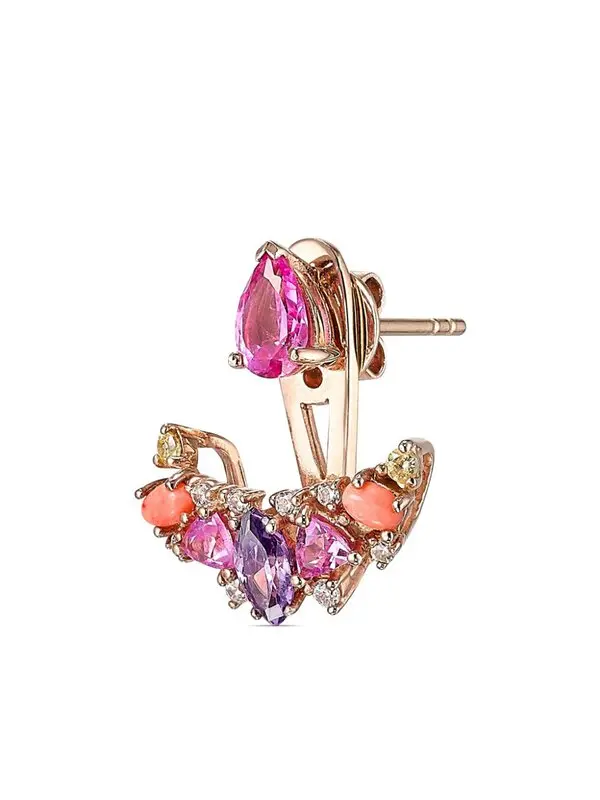 ANABELA CHAN 18kt Yellow Gold Twinkle Ear-jacket Earrings