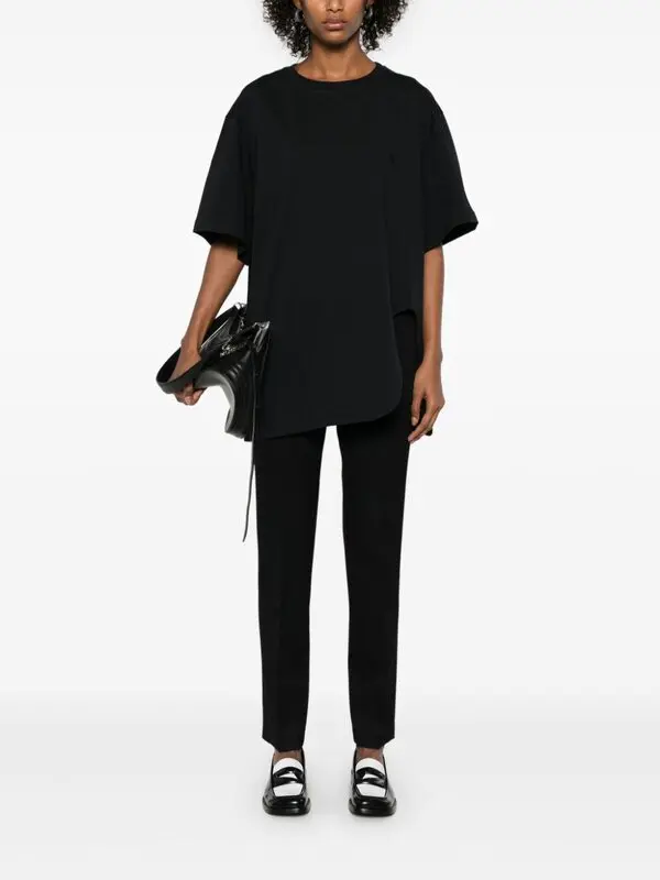 Attico Cotton T-shirt - Black