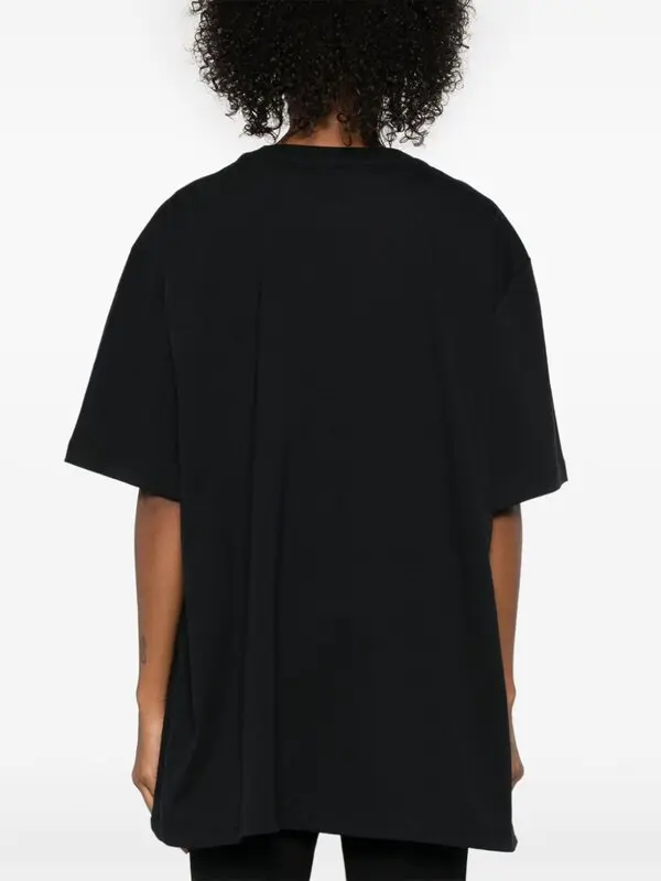 Attico Cotton T-shirt - Black