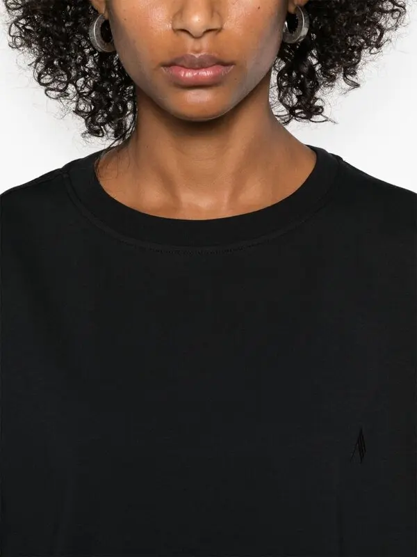 Attico Cotton T-shirt - Black