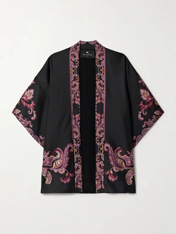 Etro Printed Silk-twill Shirt
