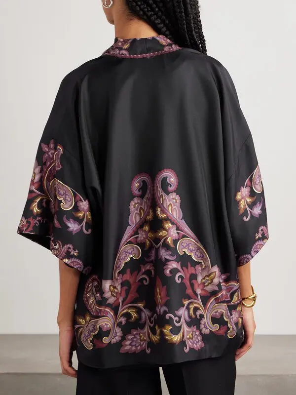 Etro Printed Silk-twill Shirt