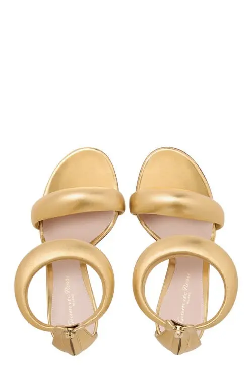 GIANVITO ROSSI Bijoux Open Toe Sandal - Gold