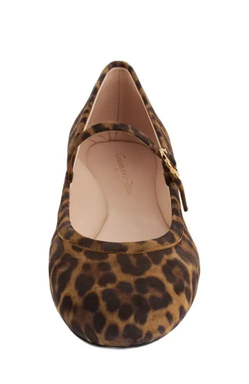 GIANVITO ROSSI Carla Ballerina - Leopard Brown
