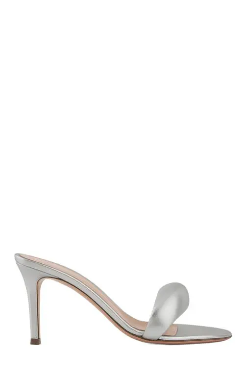 GIANVITO ROSSI Bijoux 85 Mules - Silver