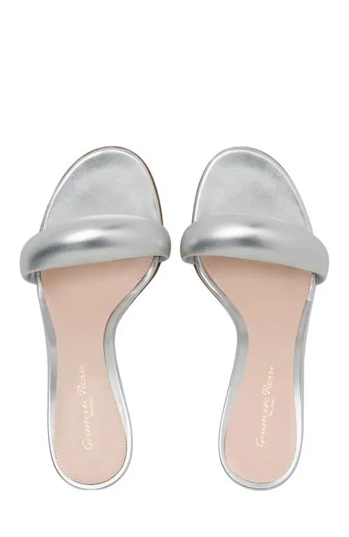 GIANVITO ROSSI Bijoux 85 Mules - Silver