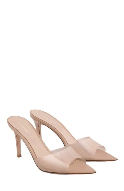 GIANVITO ROSSI Elle 85 Mules - Beige