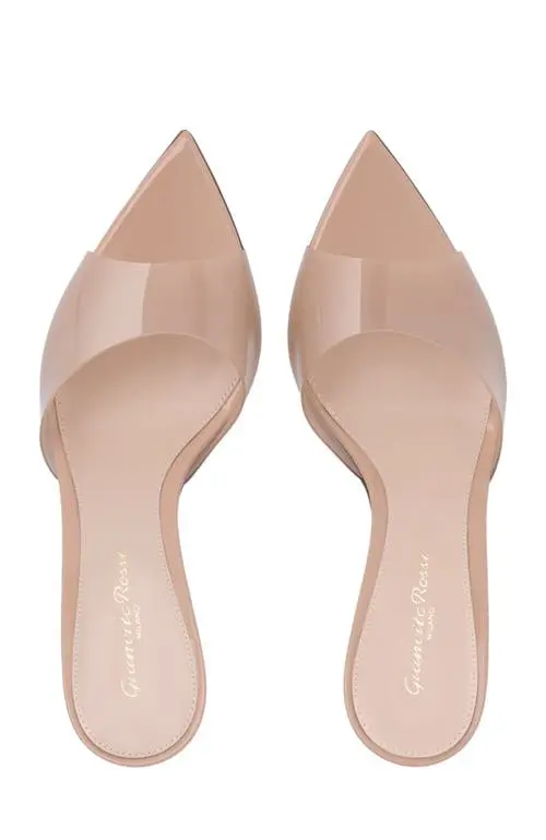 GIANVITO ROSSI Elle 85 Mules - Beige