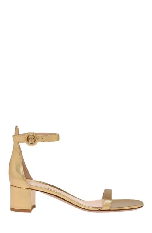 GIANVITO ROSSI Gaeta 45 Sandal - Gold