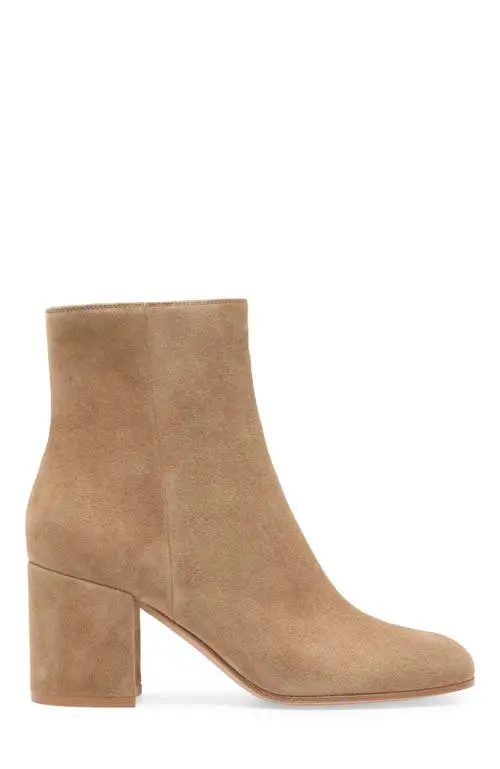 GIANVITO ROSSI Joelle Suede Bootie - Brown