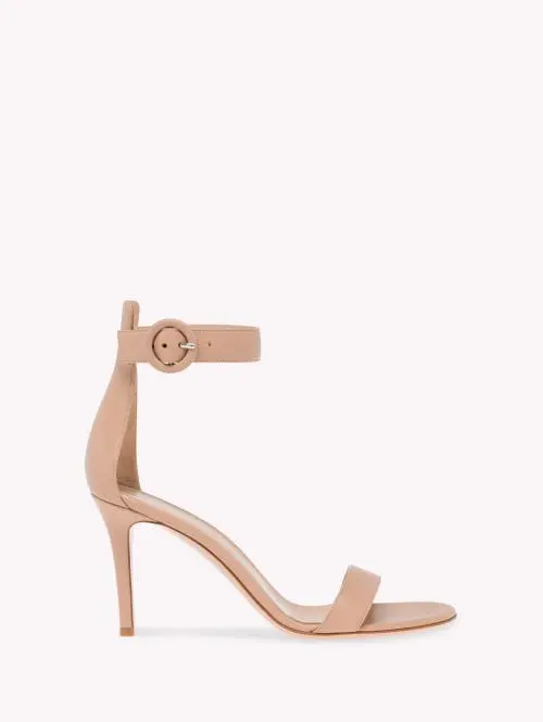 GIANVITO ROSSI Portofino 85 Sandal - Blush Pink