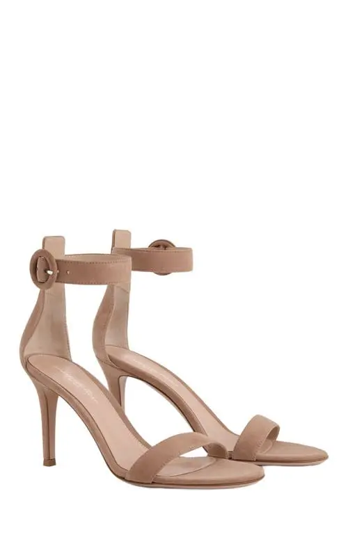 GIANVITO ROSSI Portofino 85 Buckle Sandals - Pink