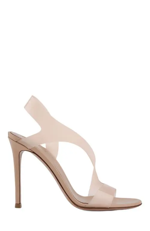 GIANVITO ROSSI Metropolis Open Toe Sandals - Beige