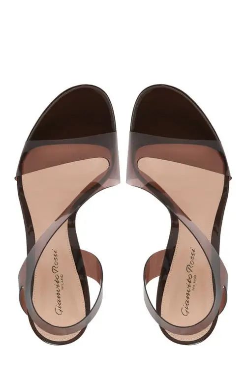 GIANVITO ROSSI Metropolis Open Toe Sandals - Brown