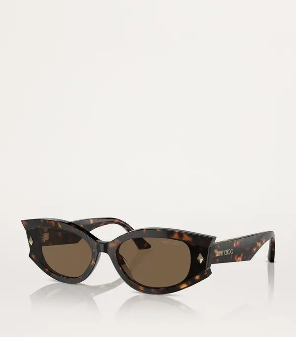 JIMMY CHOO Acetate Sunglasses - Brown