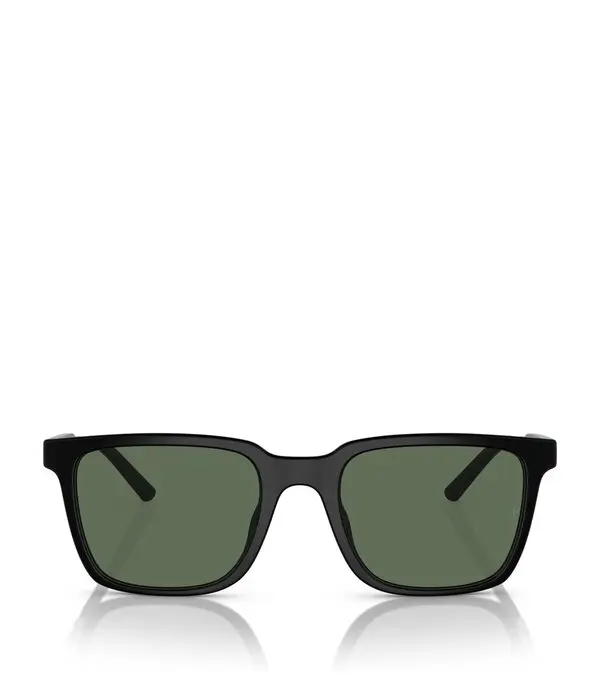 Oliver Spencer Acetate Square Frame Sunglasses - Black