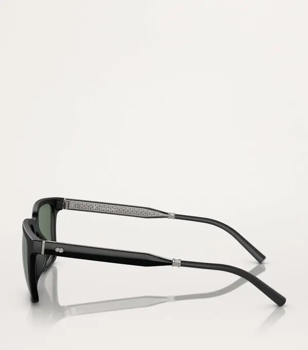 Oliver Spencer Acetate Square Frame Sunglasses - Black