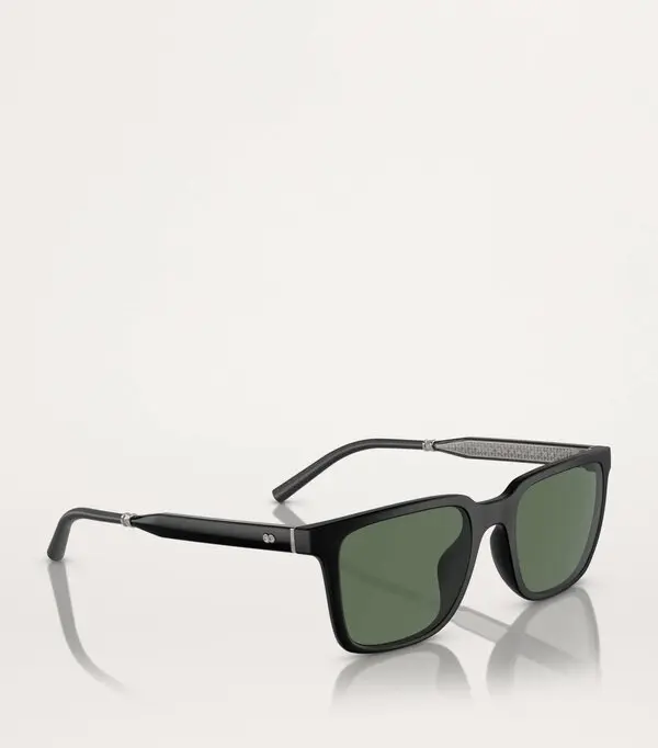 Oliver Spencer Acetate Square Frame Sunglasses - Black