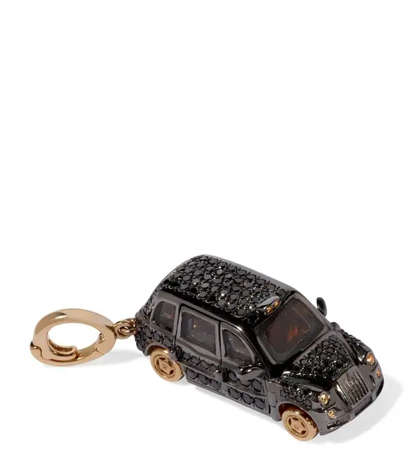 Annoushka X Yellow Diamond And Sapphire My Life In Charms London Black Taxi Charm - Gold