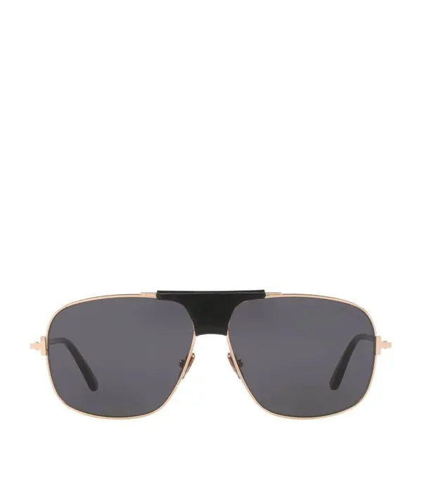 TOM FORD Metal Tex Sunglasses - Gold