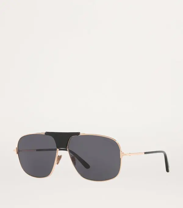 TOM FORD Metal Tex Sunglasses - Gold