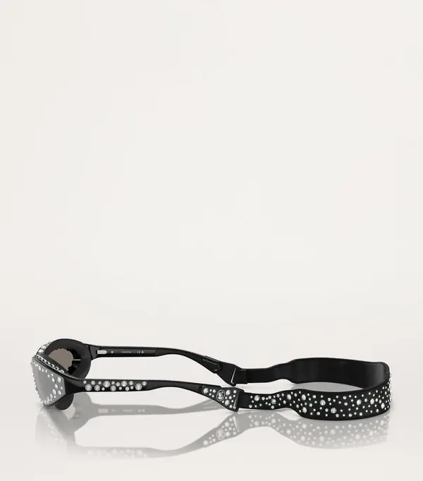 SWAROVSKI Acetate Sk6024 Sunglasses - Black