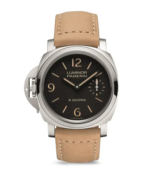 Panerai Stainless Steel Luminor Destro Otto Giorni Diver Watch - Black