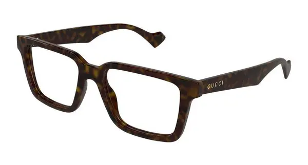 Gucci Round Frame Eyeglasses - Havana Havana Transpa