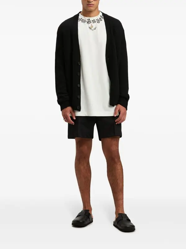 Palm Angels Neck-logo T-shirt - White