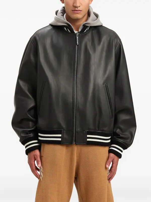 Palm Angels Curved-logo Bomber Jacket