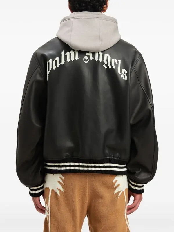 Palm Angels Curved-logo Bomber Jacket