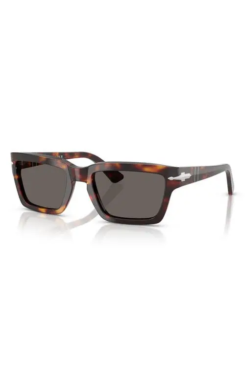 Persol 55mm Rectangle Sunglasses - Havana