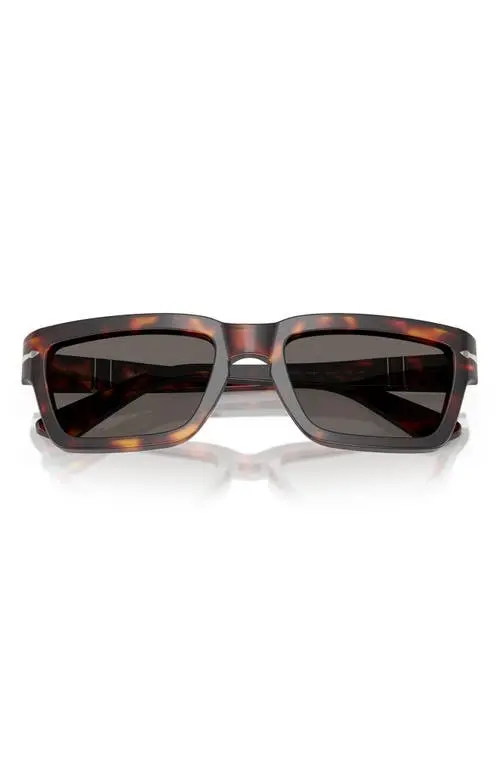 Persol 55mm Rectangle Sunglasses - Havana