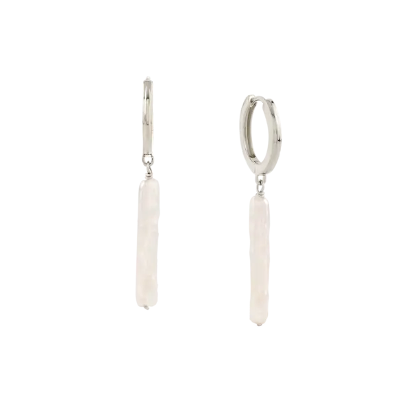 ASTOR & ORION Nora Huggie Earrings - Silver