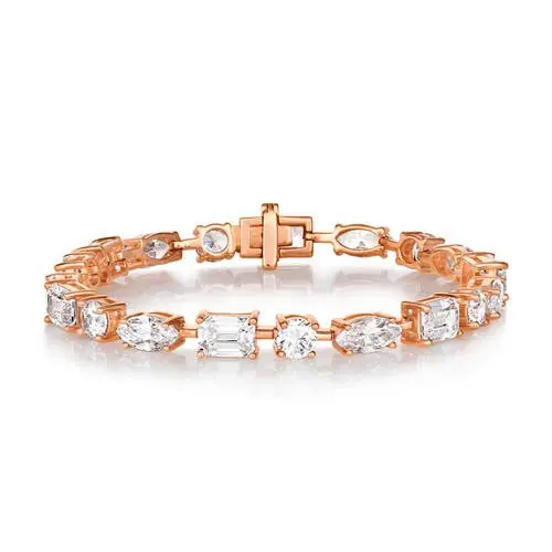 ANNA ZUCKERMAN 16 Carat Diamond Crystalline Bracelet - Rose Gold